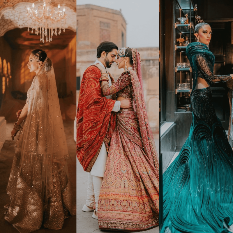 The Viral Bride Who Wore A Fusion Of Indian And Pakistani Designers ...